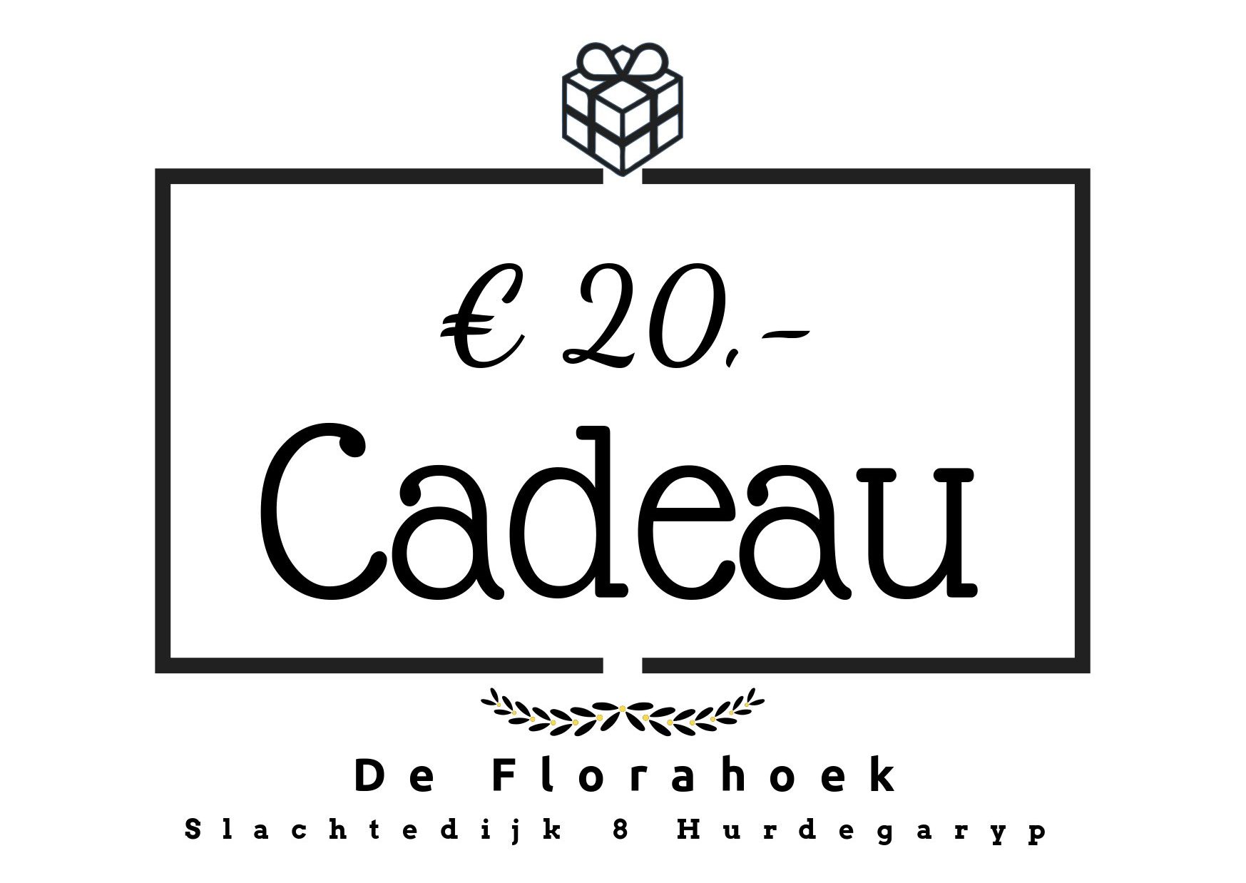 Cadeaubon 20 euro - De Florahoek